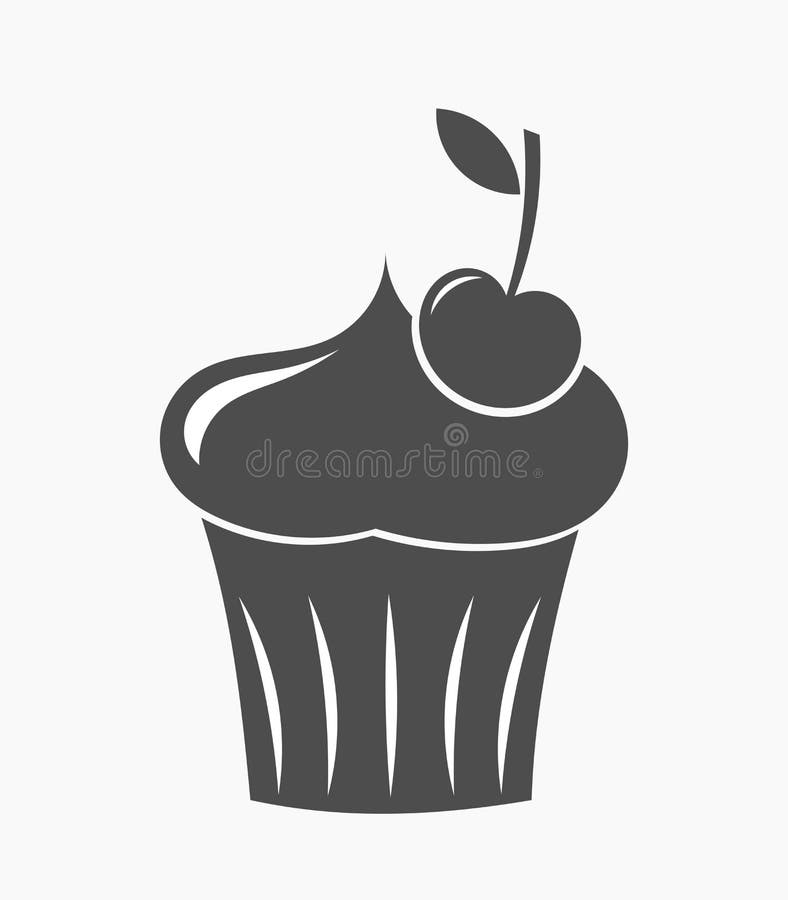 Cupcake icon vector stock vector. Illustration of logo - 97747282