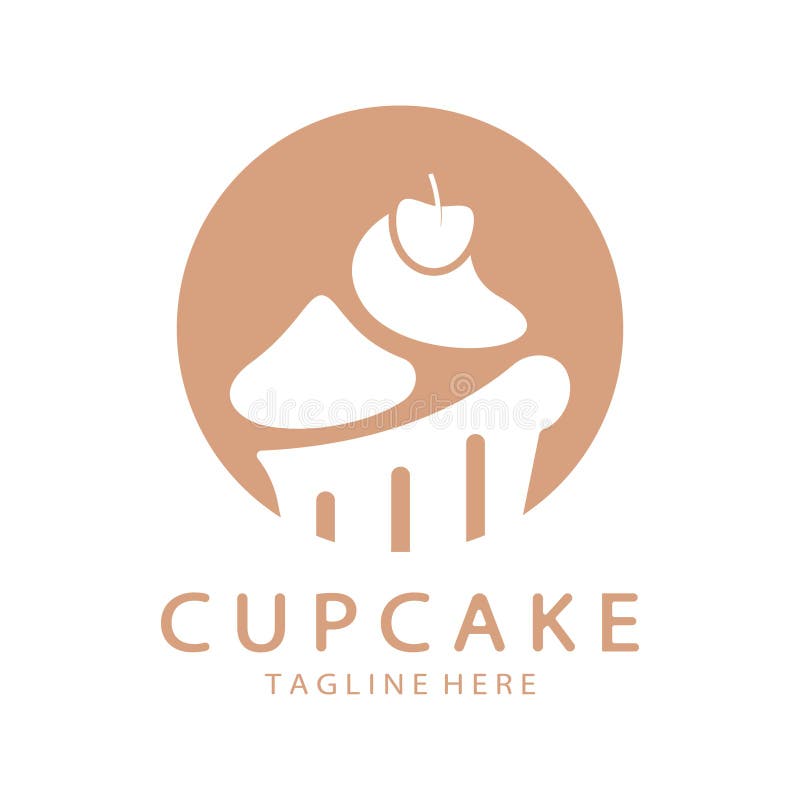 Cupcake Logo Design Vector Illustration Template. Cupcake Bakery Icon ...
