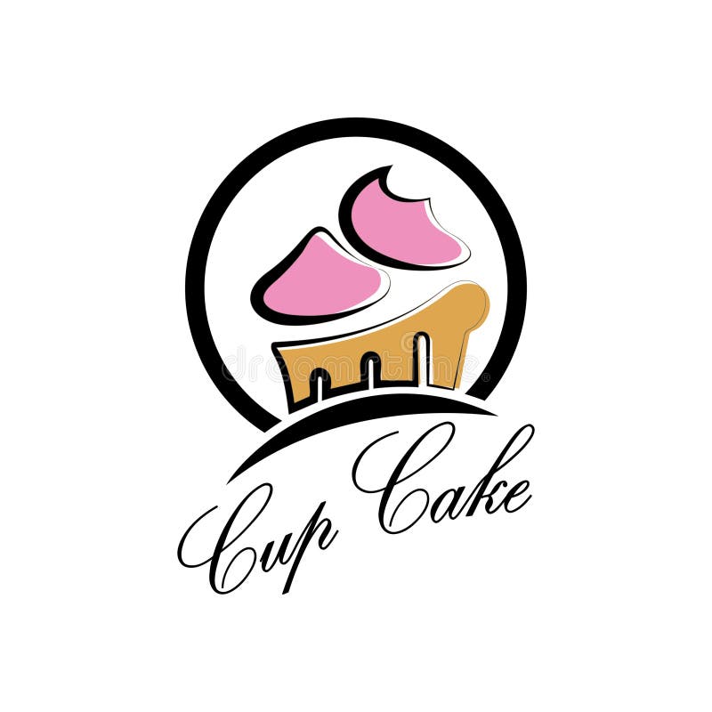 Cupcake Logo Design Vector Illustration Template. Cupcake Bakery Icon ...