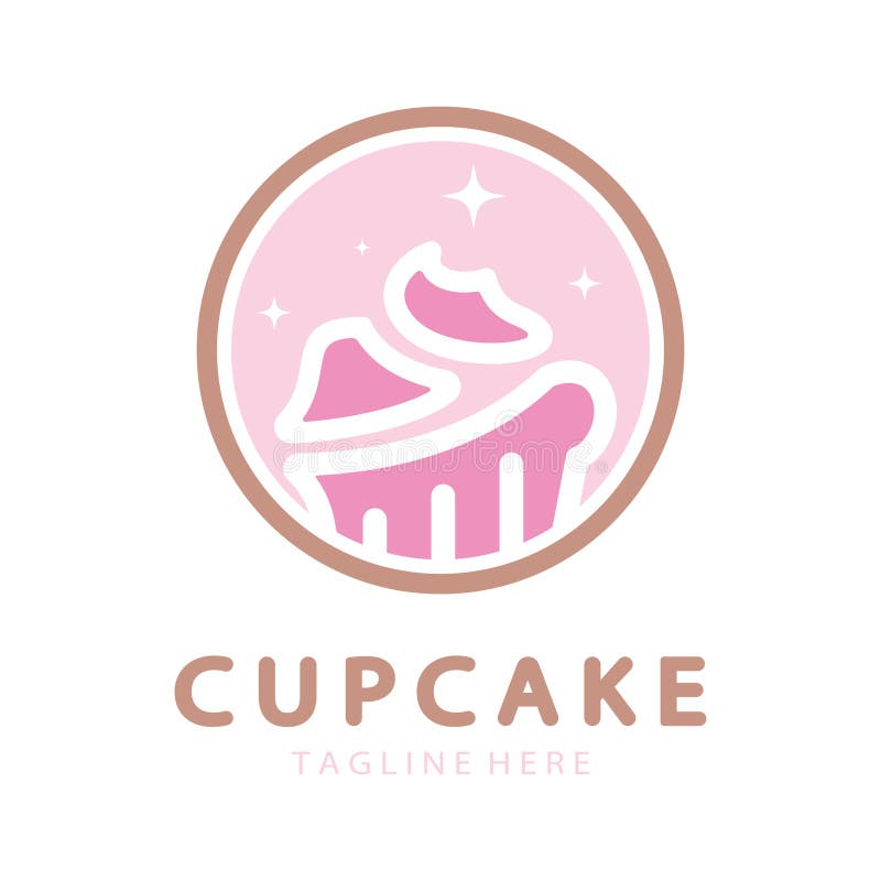 Cupcake Logo Design Vector Illustration Template. Cupcake Bakery Icon ...