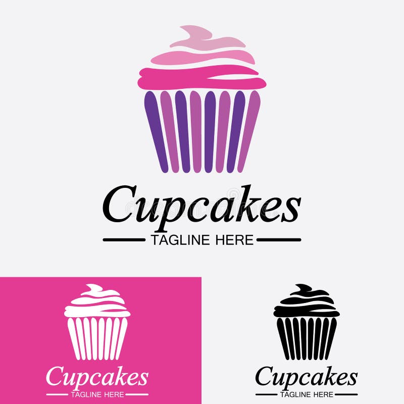 Cupcake Logo Design Vector Template. Cupcakes Bakery Icon Stock Vector ...