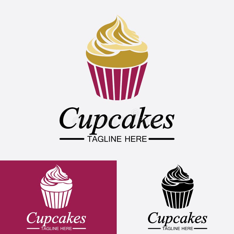 Cupcake Logo Design Vector Template. Cupcakes Bakery Icon Stock Vector ...