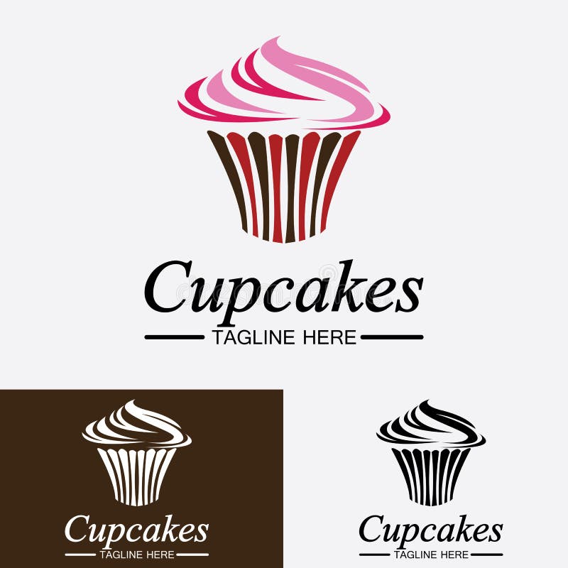 Cupcake Logo Design Vector Template. Cupcakes Bakery Icon Stock Vector ...
