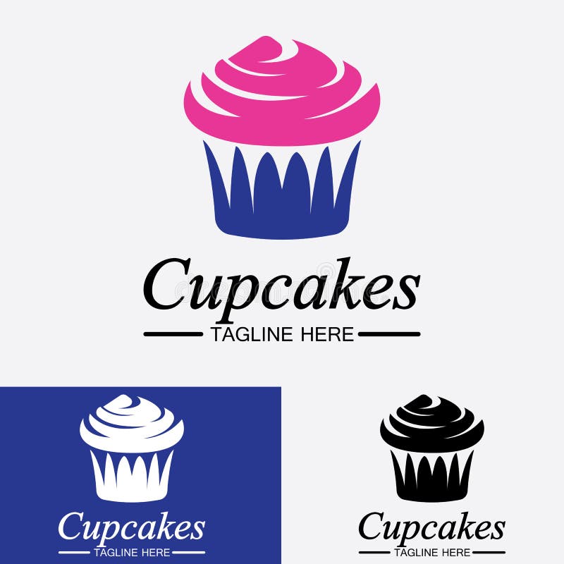 Cupcake Logo Design Vector Template. Cupcakes Bakery Icon Stock Vector ...