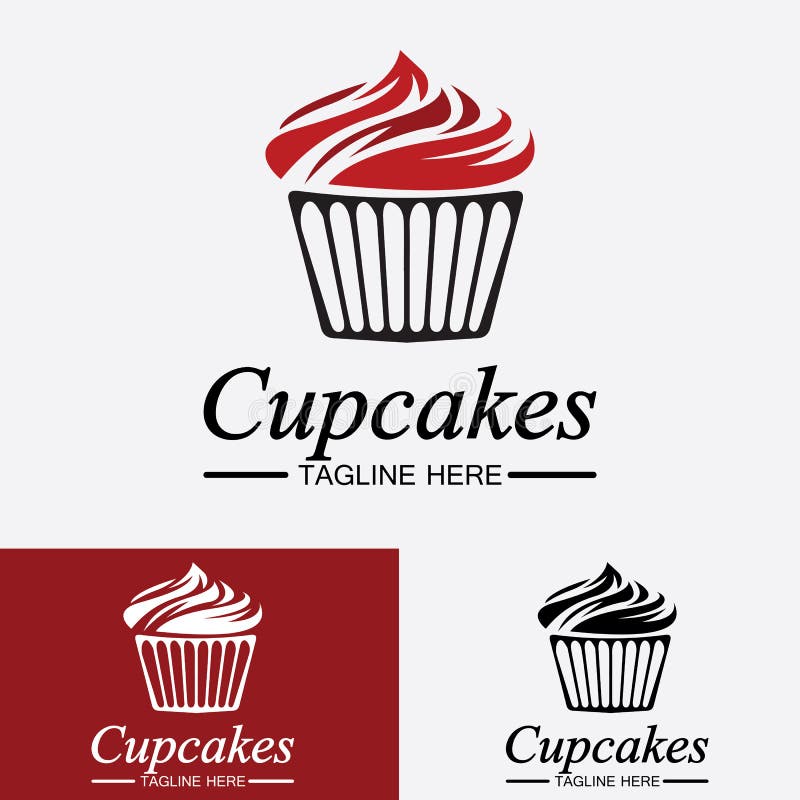 Cupcake Logo Design Vector Template. Cupcakes Bakery Icon Stock Vector ...