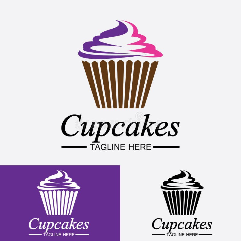Cupcake Logo Design Vector Template. Cupcakes Bakery Icon Stock Vector ...