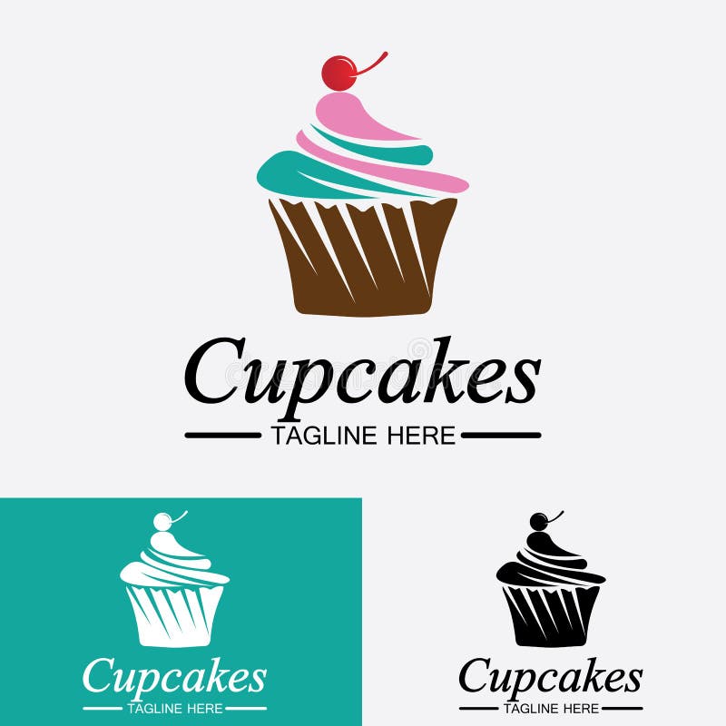 Cupcake Logo Design Vector Template. Cupcakes Bakery Icon Stock Vector ...
