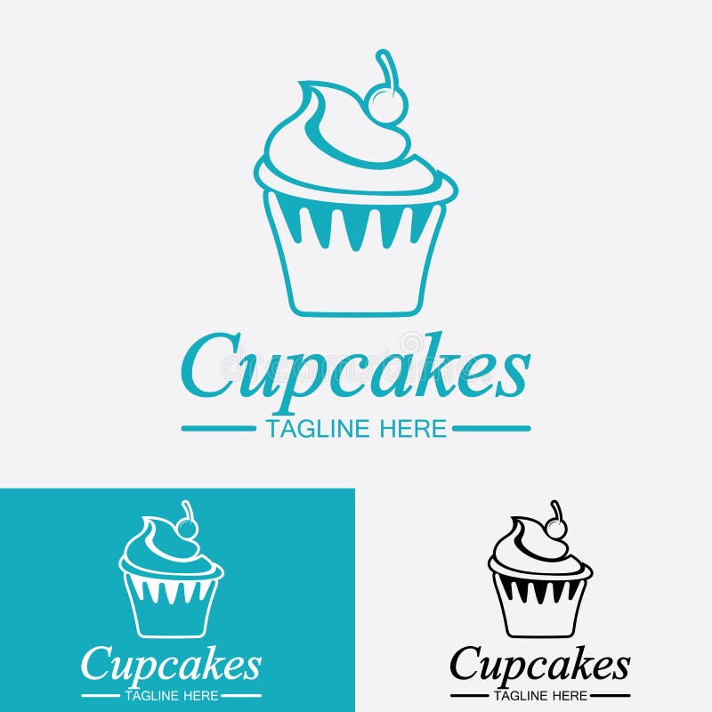 Cupcake Logo Design Vector Template. Cupcakes Bakery Icon Stock Vector ...