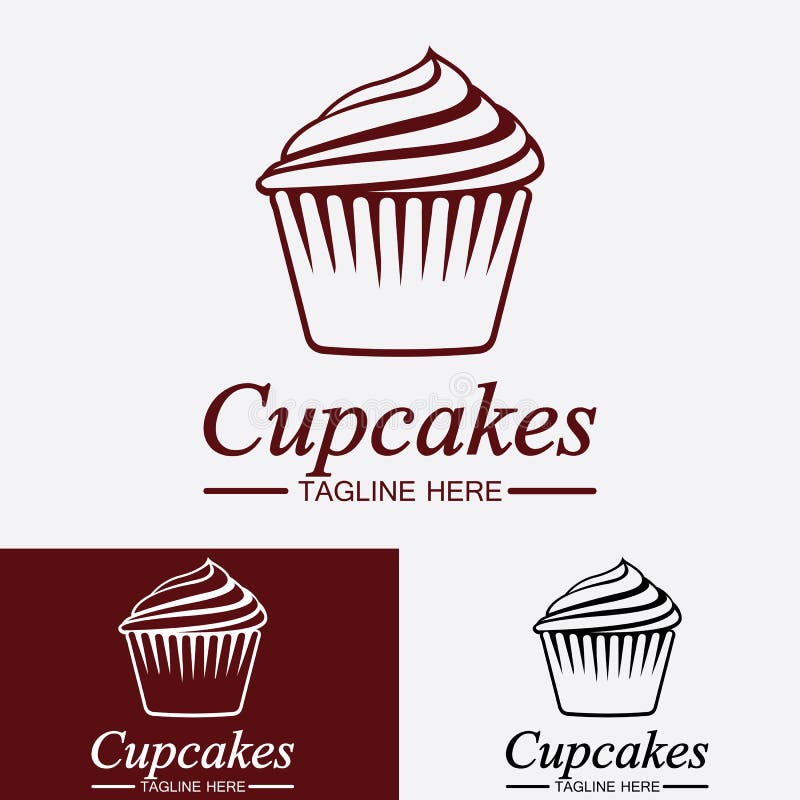 Cupcake Logo Design Vector Template. Cupcakes Bakery Icon Stock Vector ...
