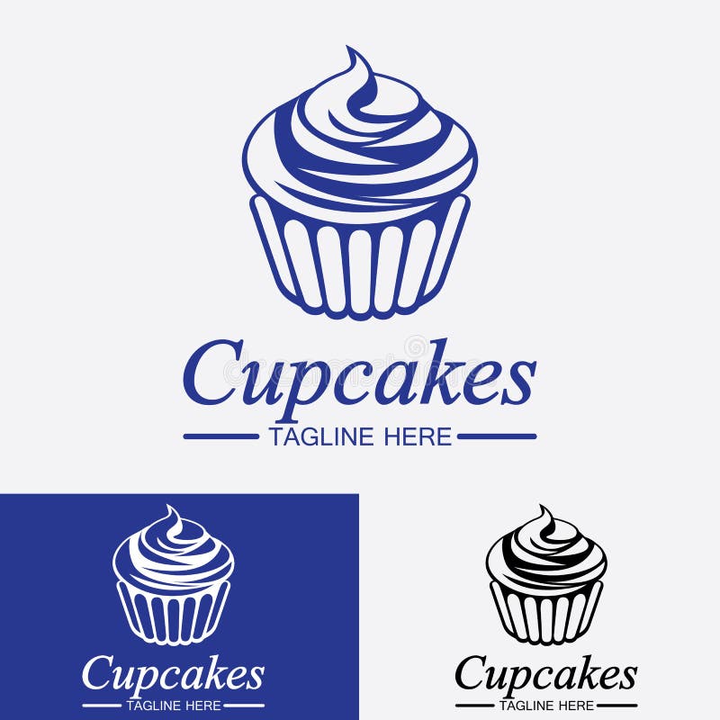 Cupcake Logo Design Vector Template. Cupcakes Bakery Icon Stock Vector ...