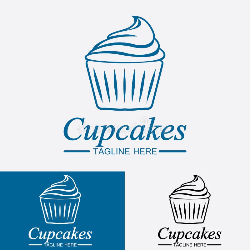 Cupcake Logo Design Vector Template. Cupcakes Bakery Icon Stock Vector ...