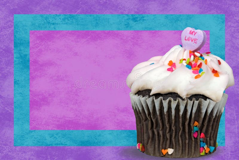 Cupcake Love stock photo. Image of food, valentine, confection - 18013842