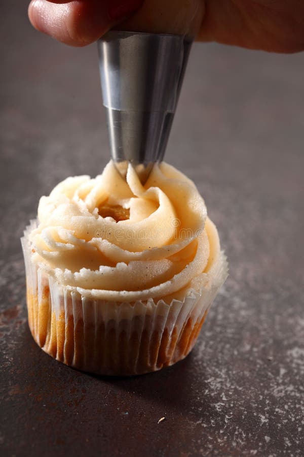 Cupcake making stock photo. Image of cakes, dough, making - 17269752