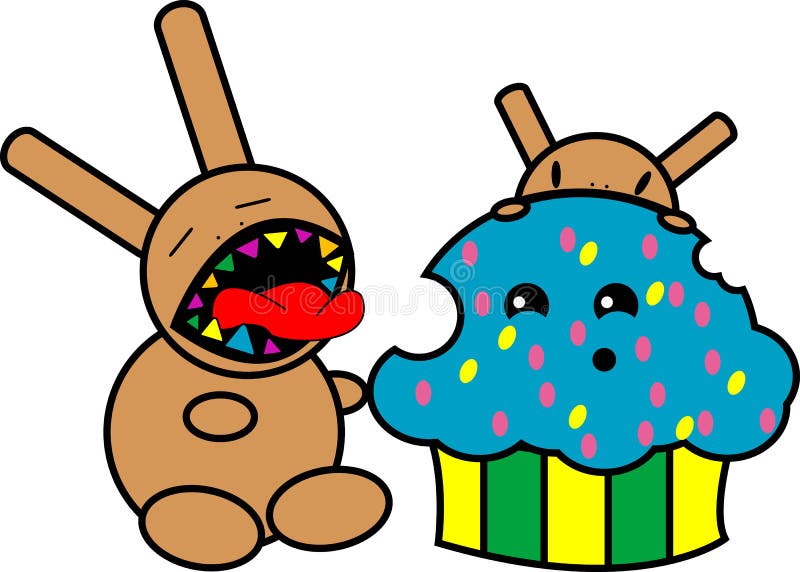 Cupcake Monster Illustration Stock Illustration - Illustration of ...