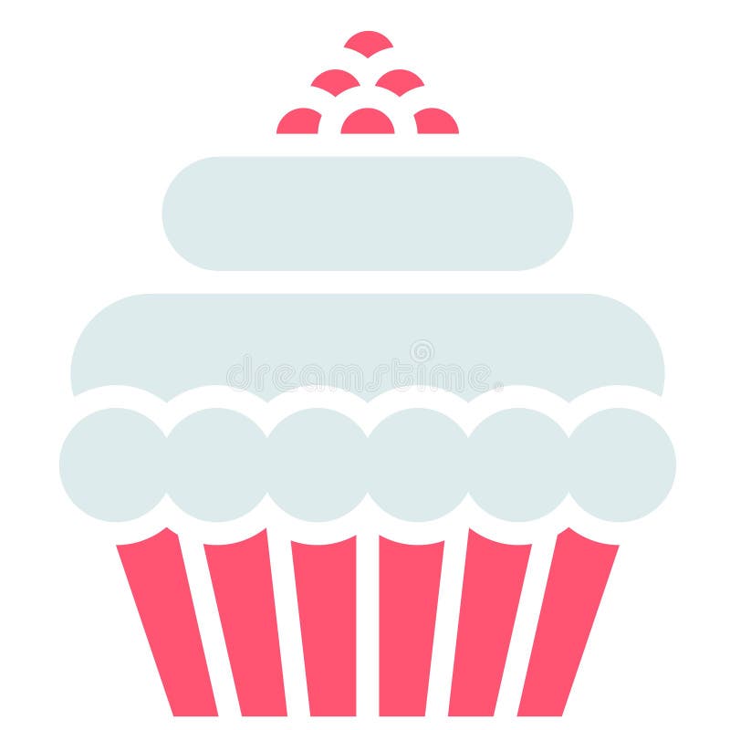 Cupcake Or Muffin Baked Good Vector Icon Stock Vector Illustration