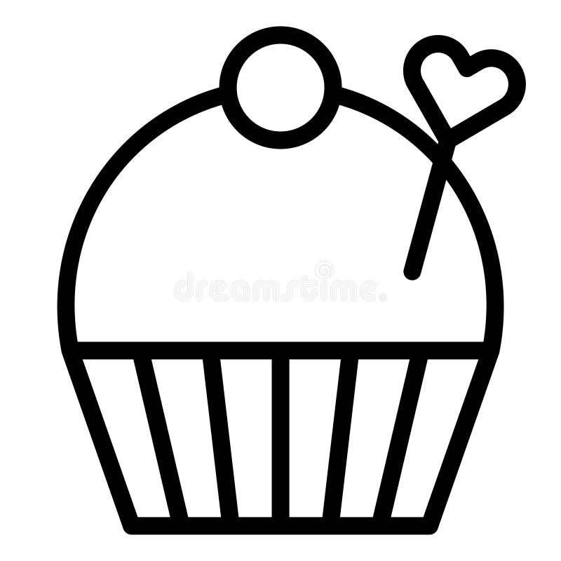Cupcake Or Muffin Baked Good Vector Icon Stock Vector Illustration