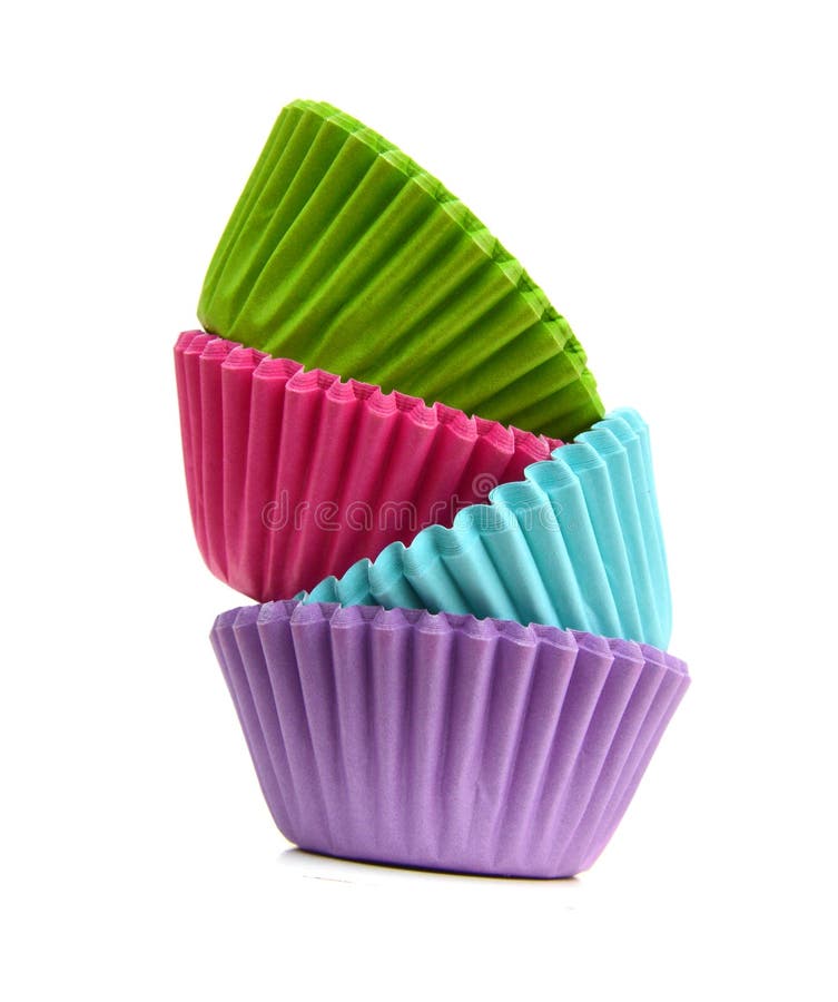 Cupcake paper cups stock image. Image of yellow, holders - 66857467