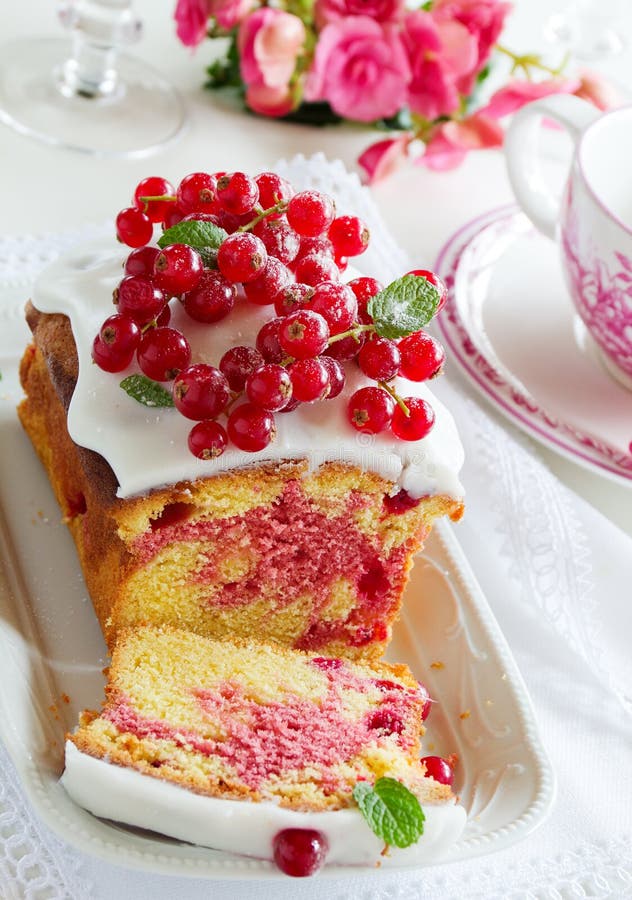 Cupcake with red currant stock photo. Image of decorated - 45329682