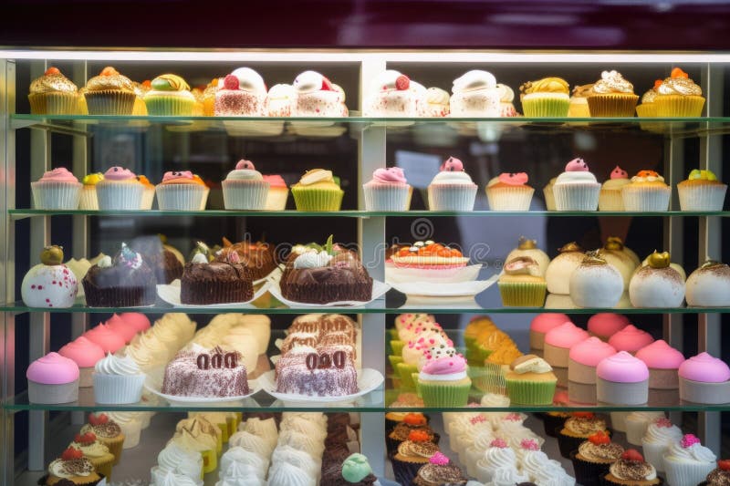 Cupcake Shop, with a Variety of Classic and Gourmet Cupcakes on Display ...