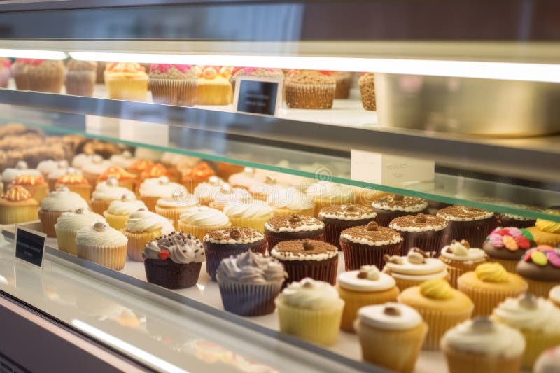 Cupcake Shop, with a Variety of Classic and Gourmet Cupcakes on Display ...