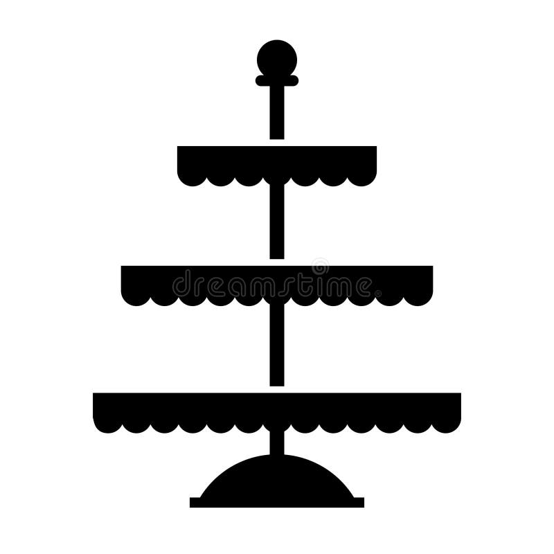 Cupcake stand stock vector. Illustration of object, dessert - 86103225