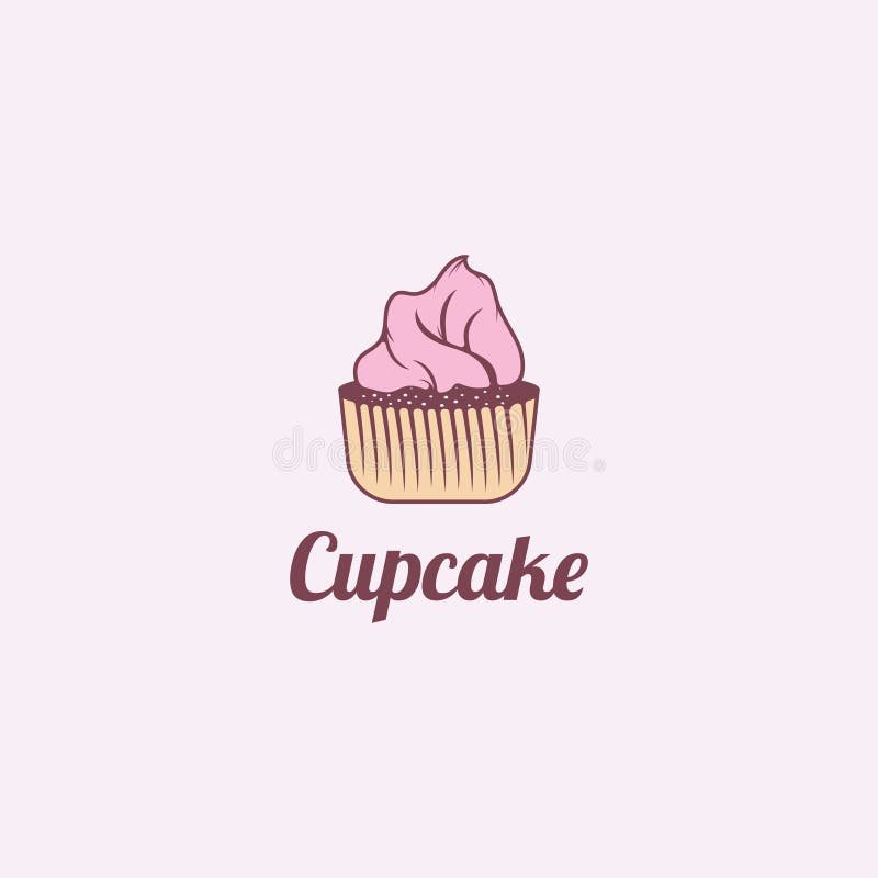 Cupcake Vector Logo Template. Logo for Cake Shop, Sticker, Label, Etc ...