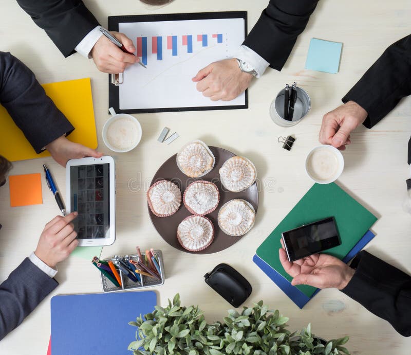 Cupcakes for dessert stock photo. Image of company, office - 50085206