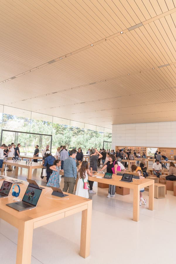 Apple Merchandise Retail Store at Apple Park Visitor Center Editorial ...
