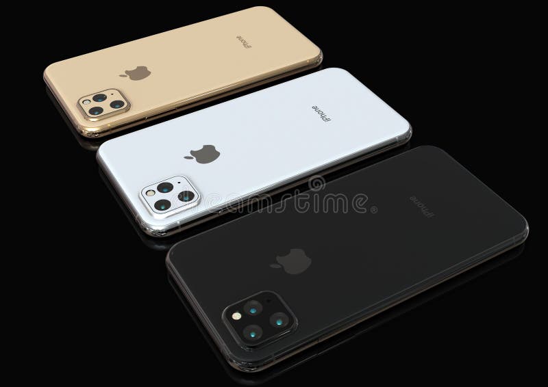 Apple IPhone 11 Pro, 2019, Rumored Design Simulation Editorial Photo ...