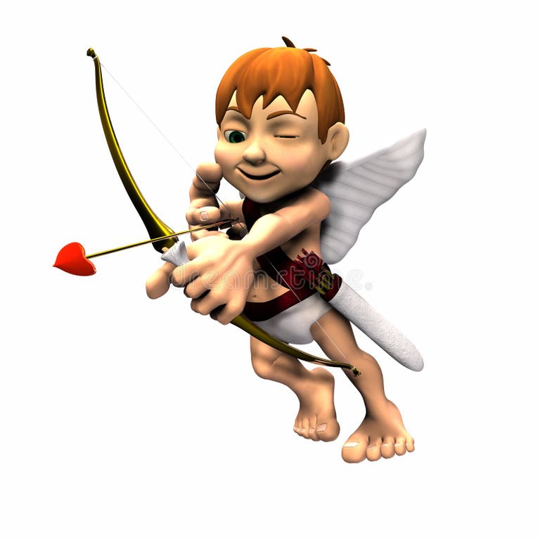 Cupid Aiming Stock Illustrations – 2,833 Cupid Aiming Stock ...