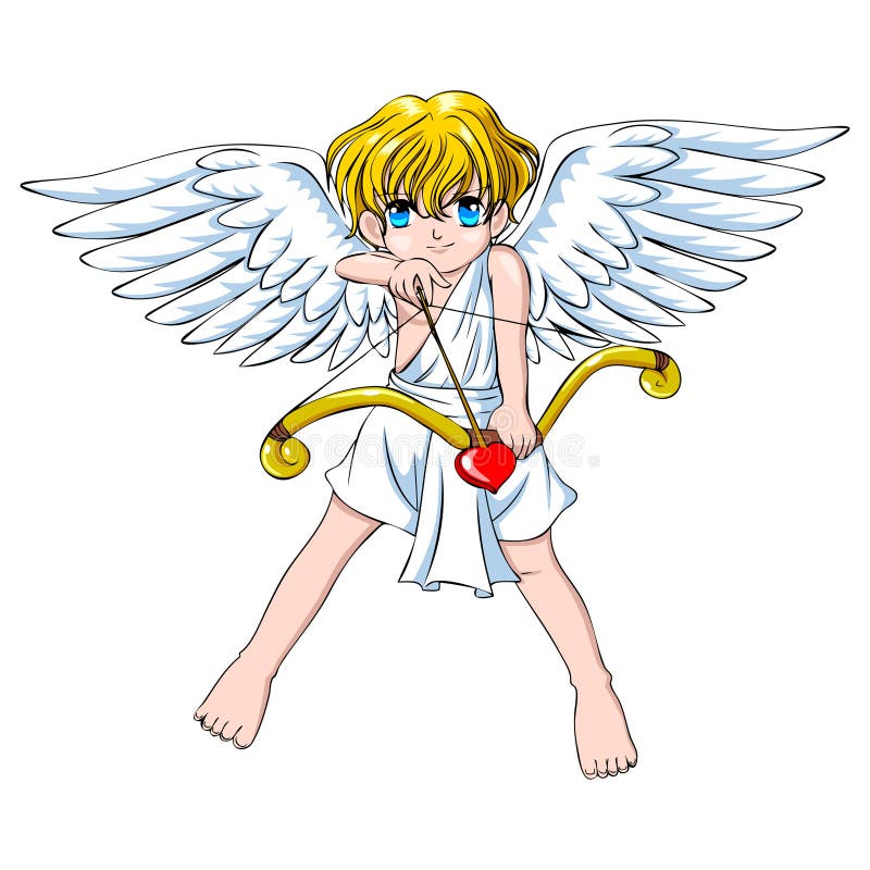 Cupid stock vector. Illustration of cupid, figure, cartoon - 26593405