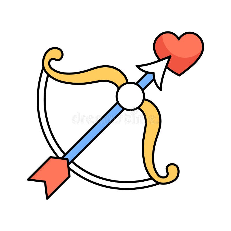 Cupid Arrow stock illustration. Illustration of marriage - 335995462