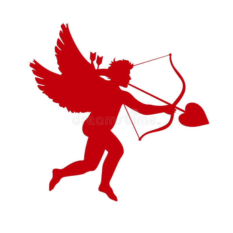 Cupid Icon. Valentine`s Day Concept. Vector Illustration Stock Vector ...