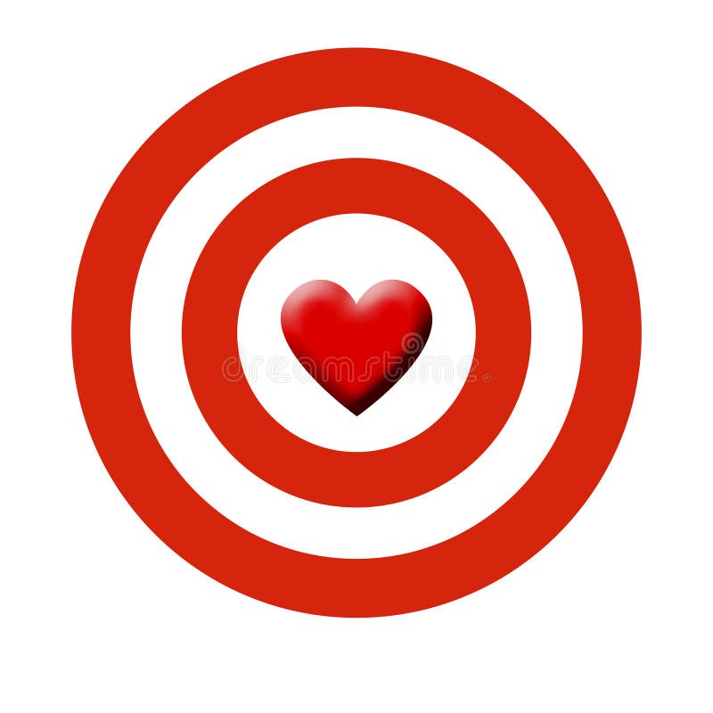 Cupid s target stock illustration. Illustration of love - 248982