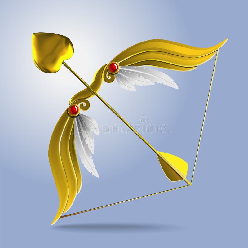 Golden Cupids Stock Illustrations – 282 Golden Cupids Stock ...