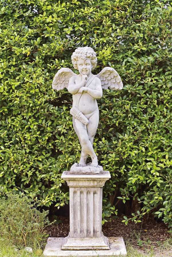 Cupid sculpture. stock image. Image of mythology, decoration - 74636763