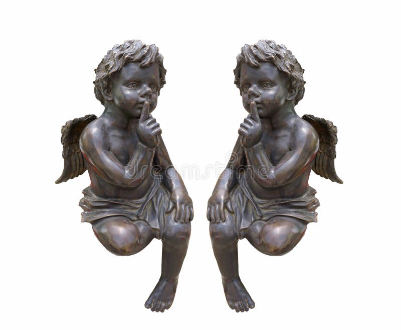 Cupid statue stock photo. Image of isolated, cute, cupid - 33490266