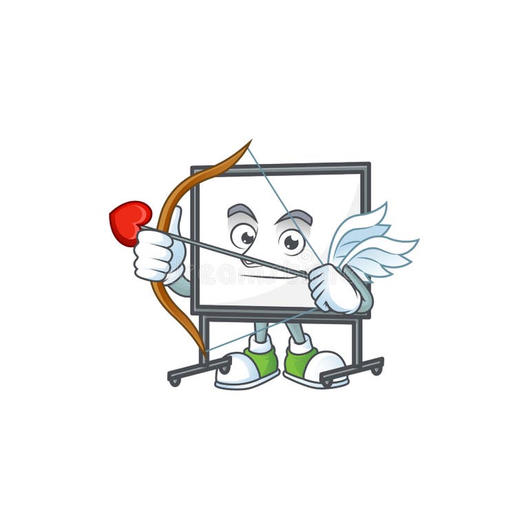 Cupid White Board for a Teaching Equipment Stock Vector - Illustration ...