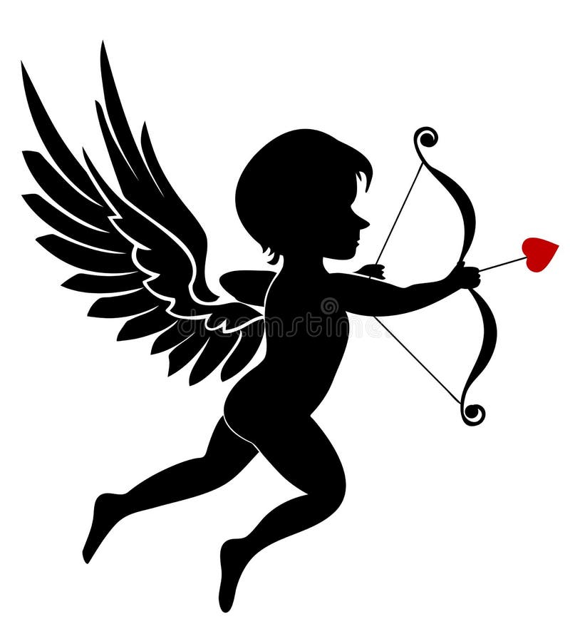 Cupido vector illustratie. Illustration of wens, vliegen - 20665227