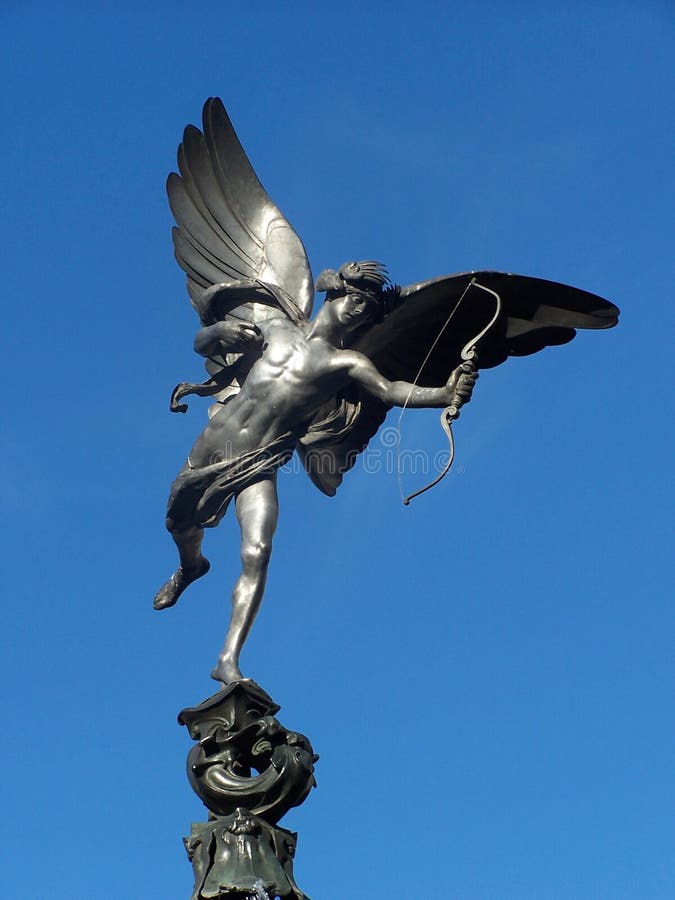 Statue Londres De Cupidon D'eros Image stock - Image du symbole ...