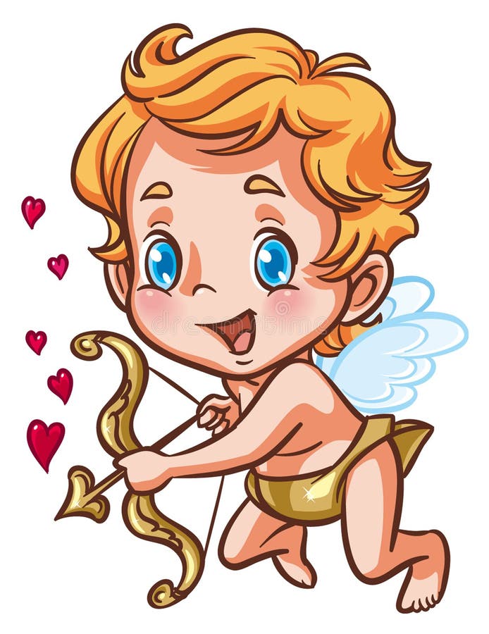 Cupidon - Personnage De Dessin Animé - Illustration De Vecteur ...