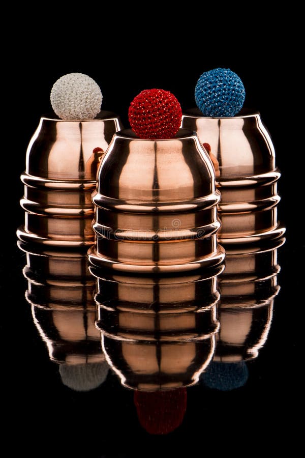 Magic Tricks Cups and Balls Stock Photo - Image of reflection, magic ...