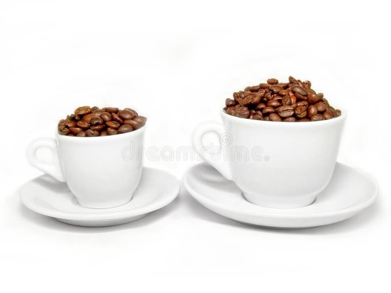 Two coffee cups stock image. Image of copy, studio, java - 36115717