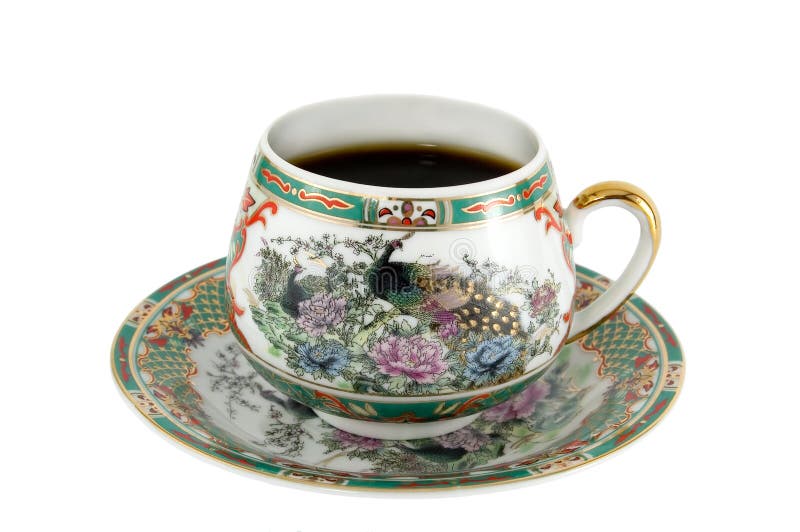 Ancient China Cup for Hot Tea or Coffee Stock Image - Image of ...