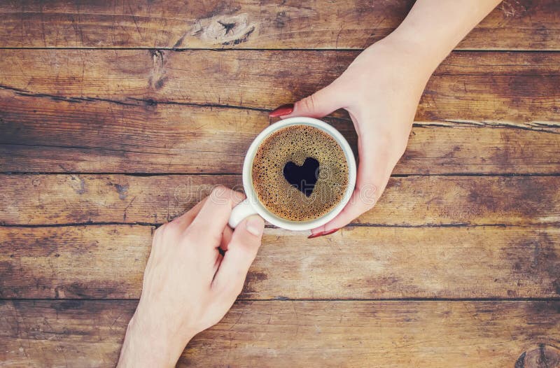 Coffee in Hands stock image. Image of beverage, care - 10343555