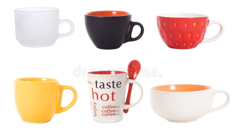 Cups collection stock image. Image of coffee, collection - 10676783