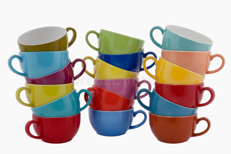 Cups Collection stock image. Image of porcelain, green - 25794381