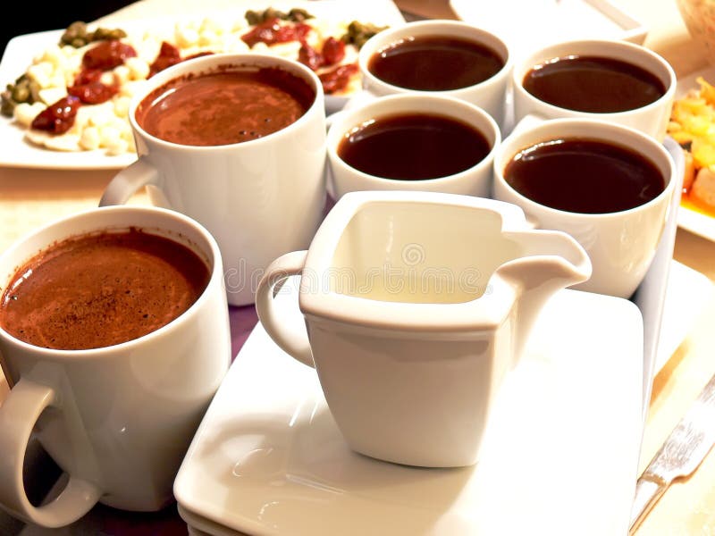 Cups full of coffee stock image. Image of aromatic, breakfast - 7740437
