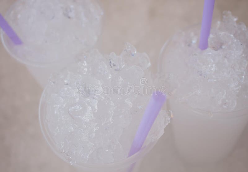 Cups of ice stock image. Image of cool, crystal, plastic - 73200205