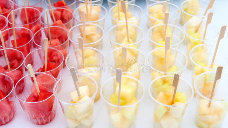 Cups with melon stock photo. Image of fresh, ripe, fruit - 45223170